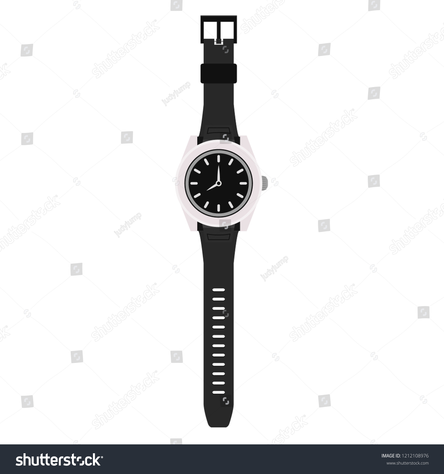 Watch Cartoon Vector: vector de stock (libre de regalías) 1212108976 ...
