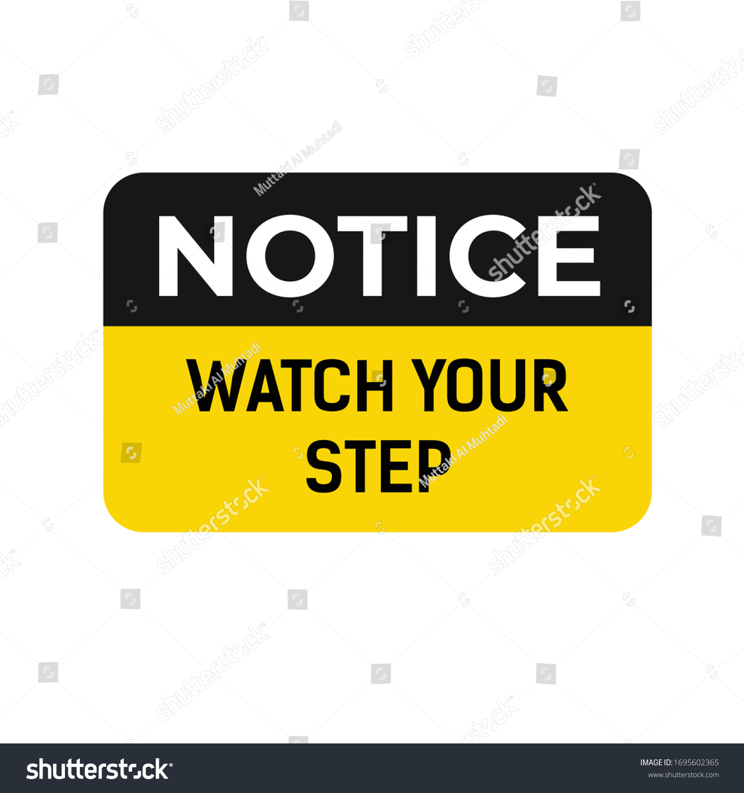 Vektor Stok Watch Your Step Vector Graphic (Tanpa Royalti) 1695602365 ...