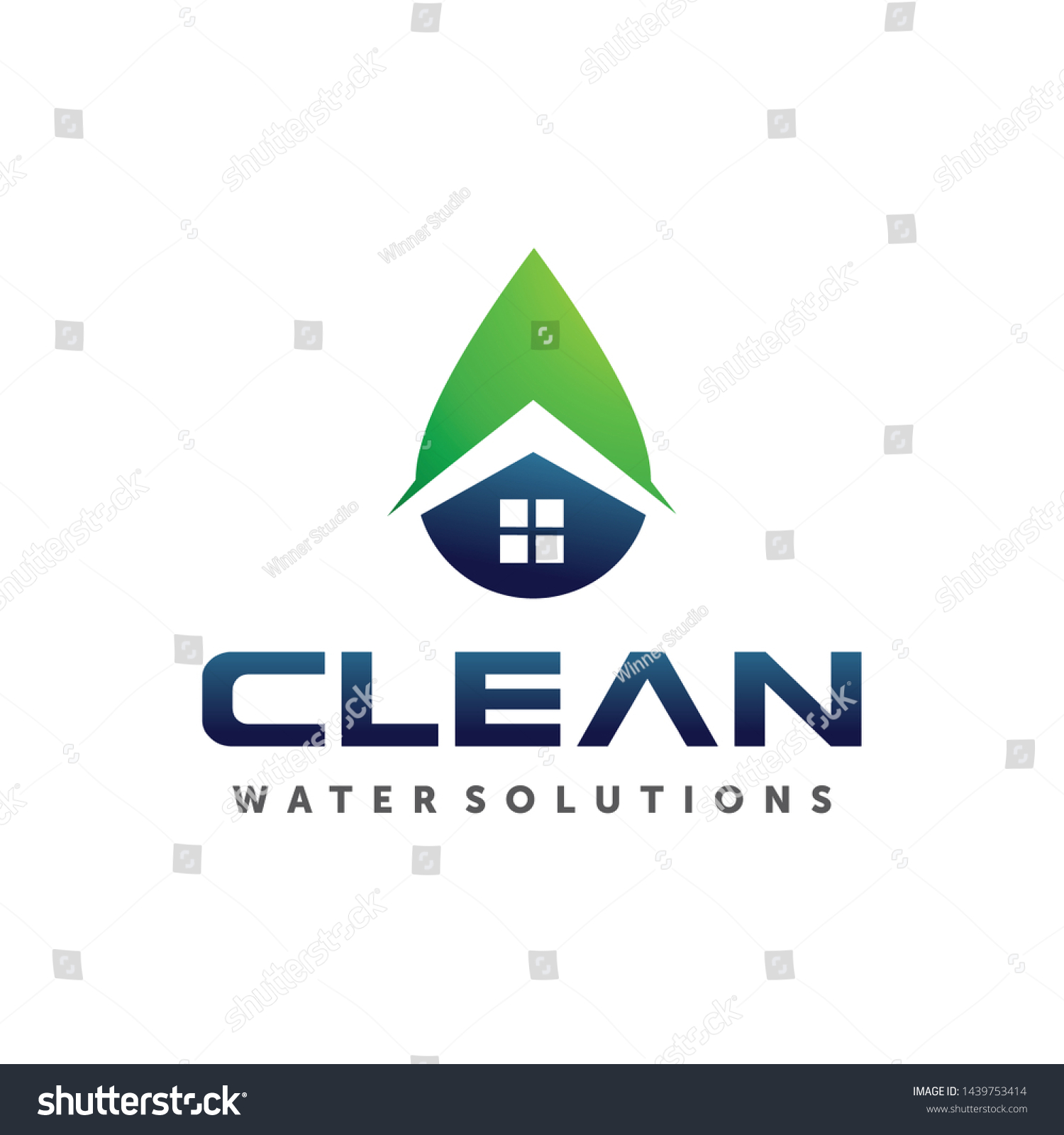 Water Cleaning Logo Vector Stock Vector (Royalty Free) 1439753414 ...