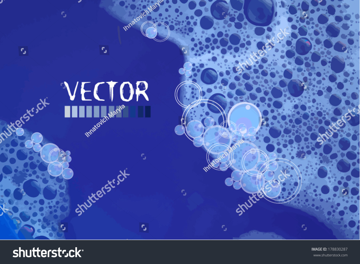 Water Foam Vector: vector de stock (libre de regalías) 178830287 ...