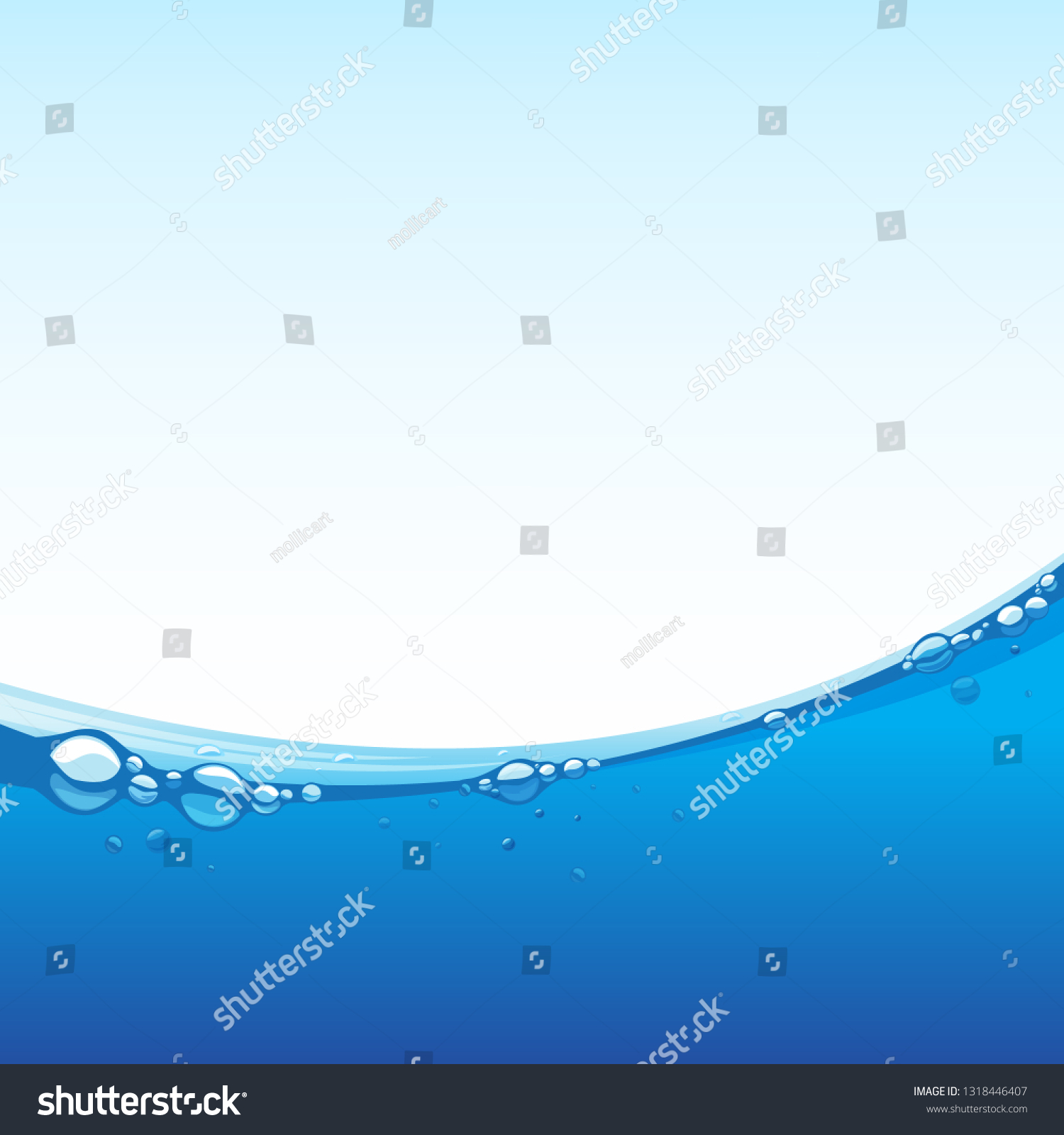 Water Background Illustration Stock Vector (Royalty Free) 1318446407