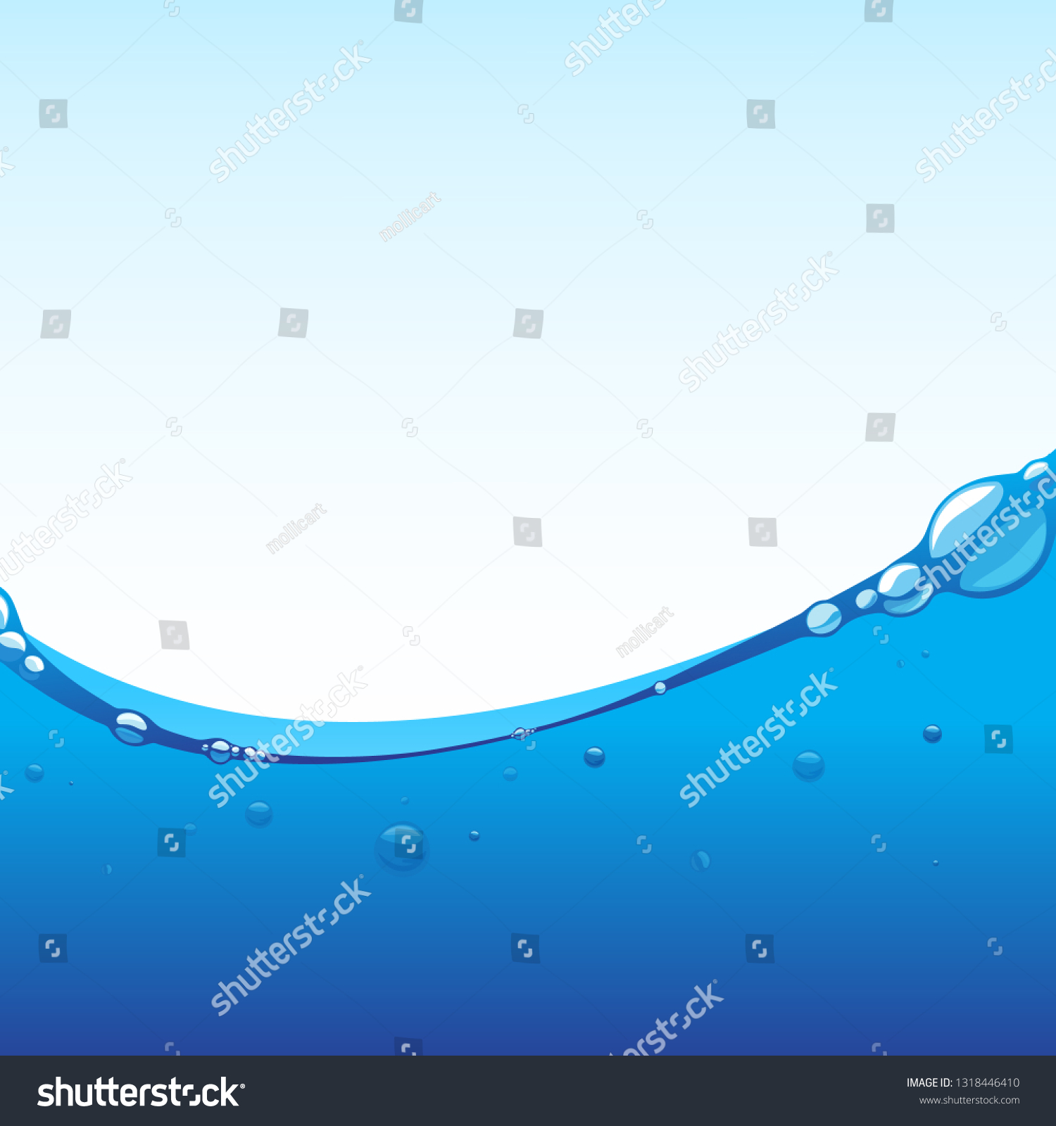 Water Background Illustration Stock Vector (Royalty Free) 1318446410