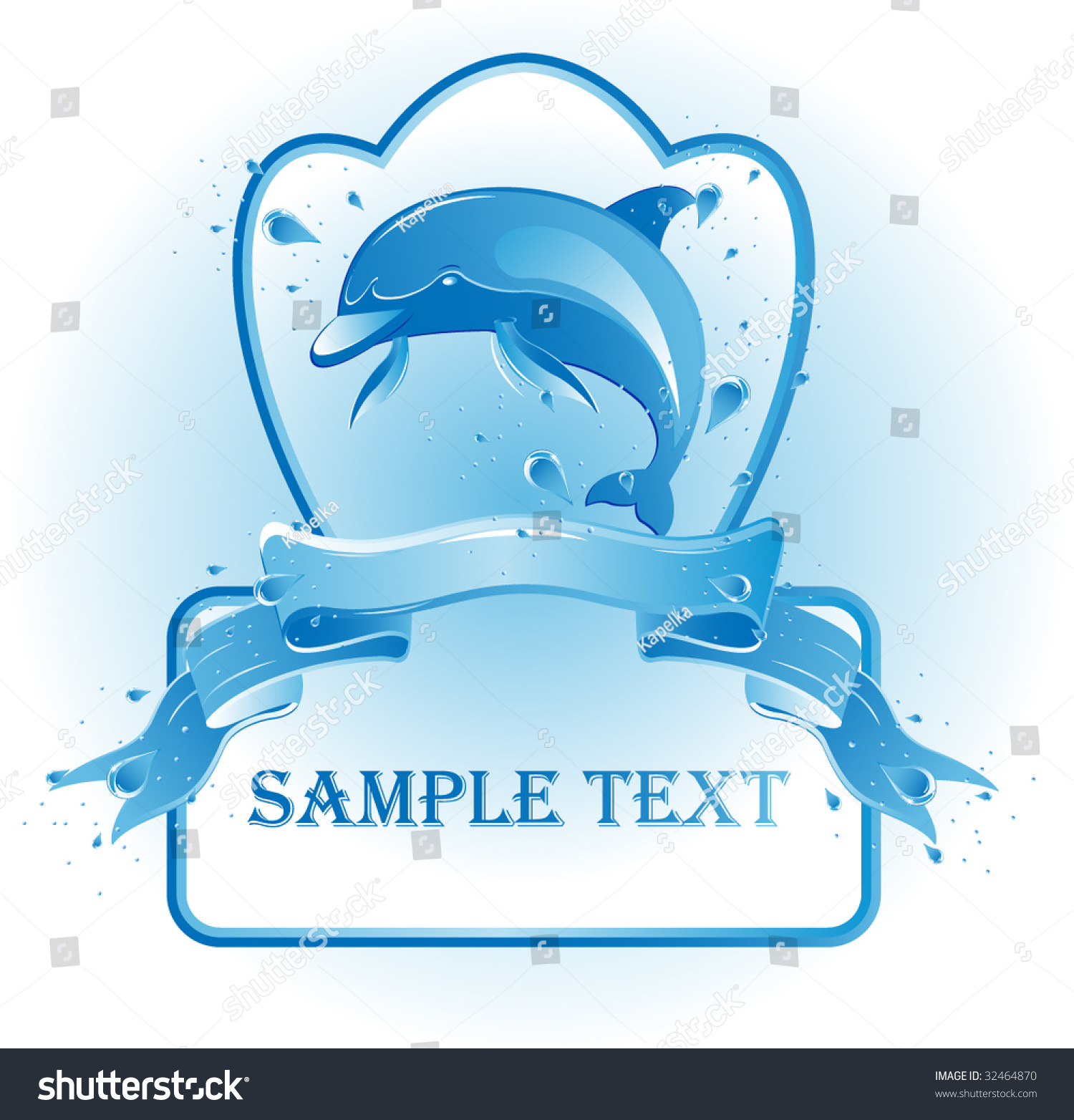 Water Banner Stock Vector (Royalty Free) 32464870