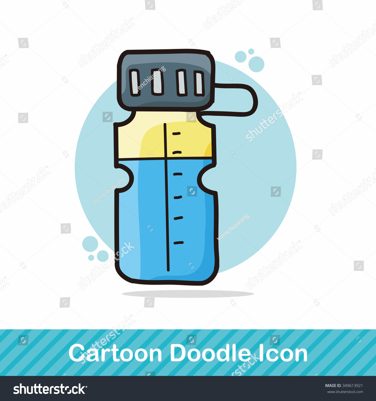 Water Bottle Doodle Stock Vector (Royalty Free) 349613921 | Shutterstock