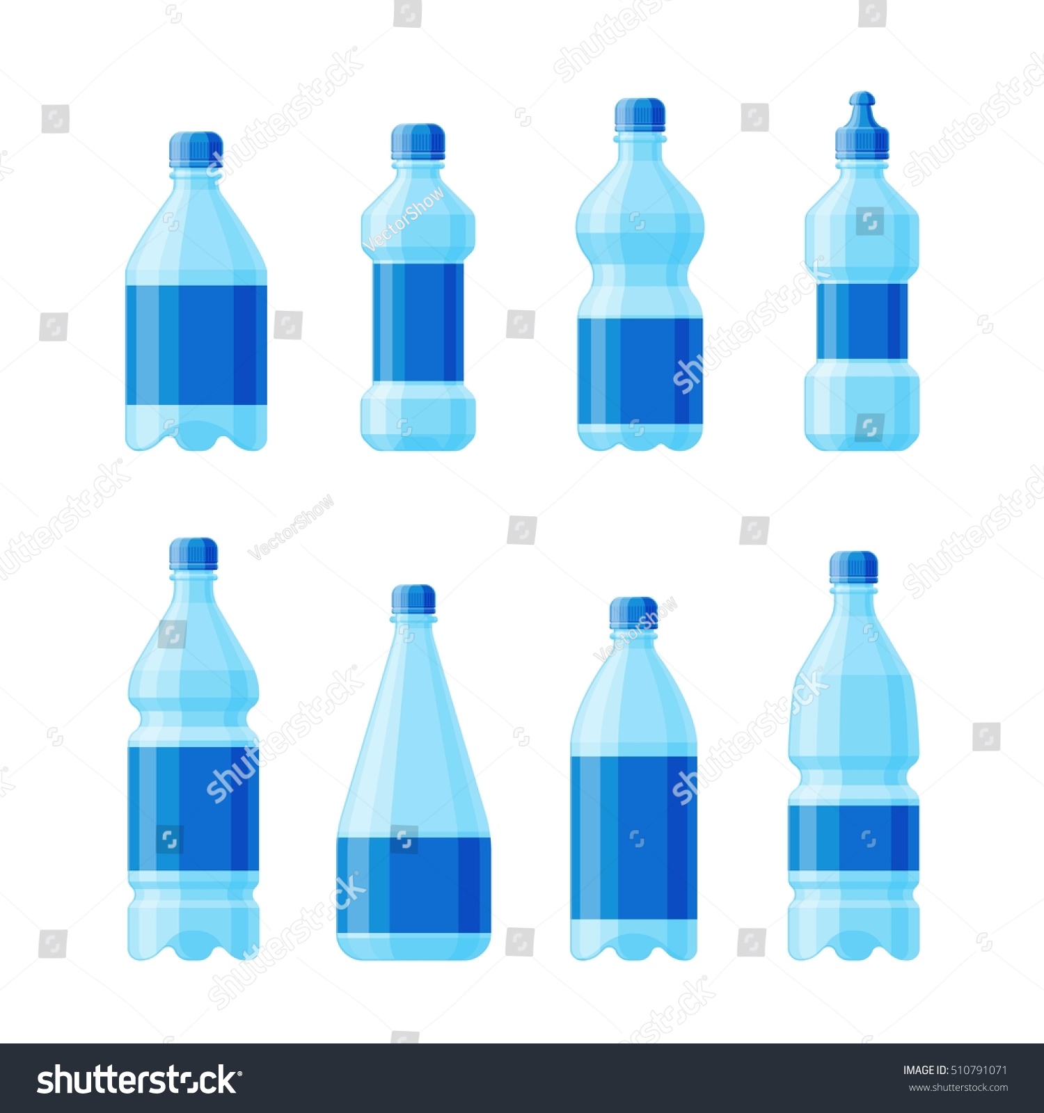 Vektor Stok Water Bottle Vector Illustration (Tanpa Royalti) 510791071 ...