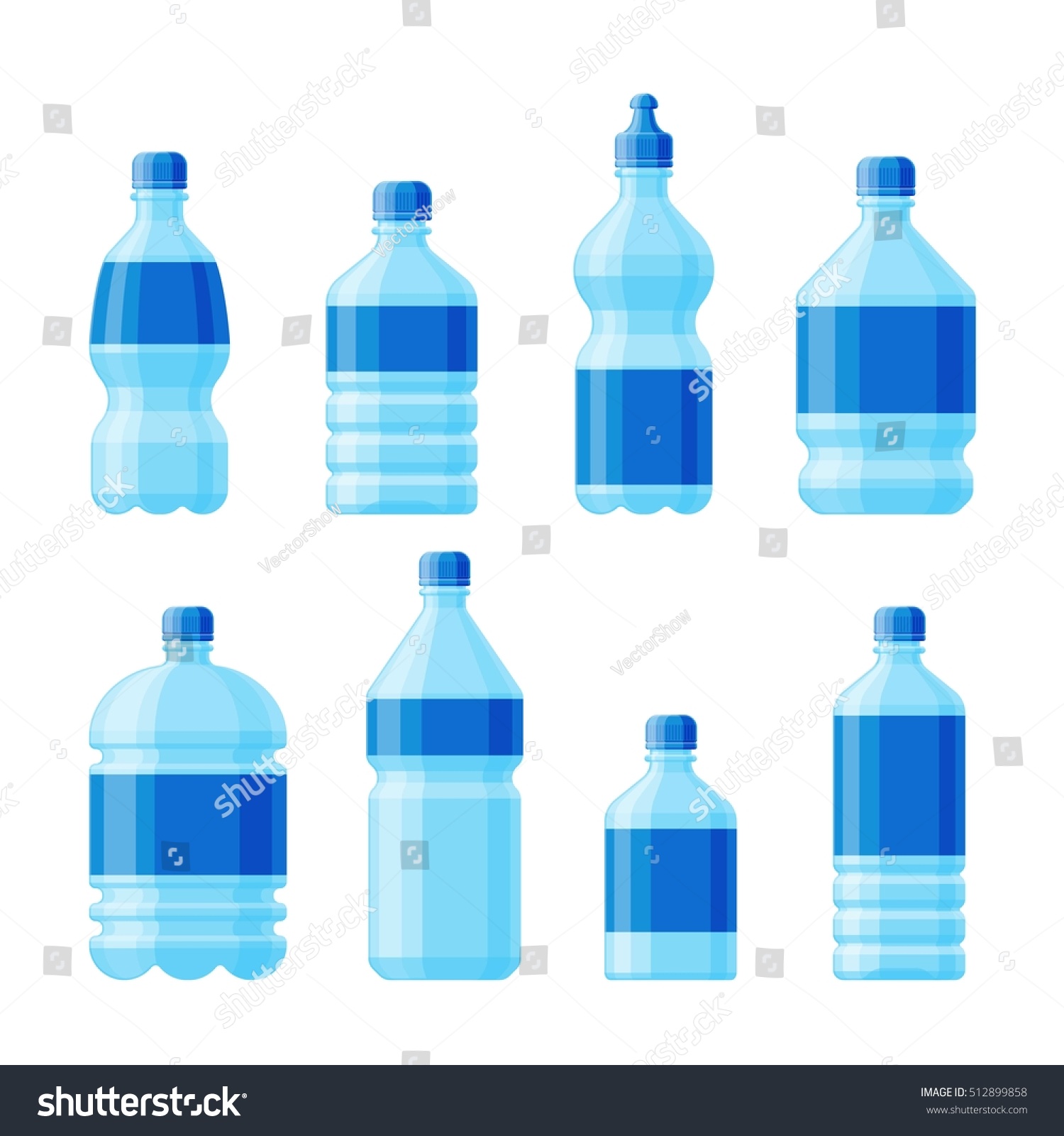 Water Bottle Vector Illustration Stock Vector (Royalty Free) 512899858 ...