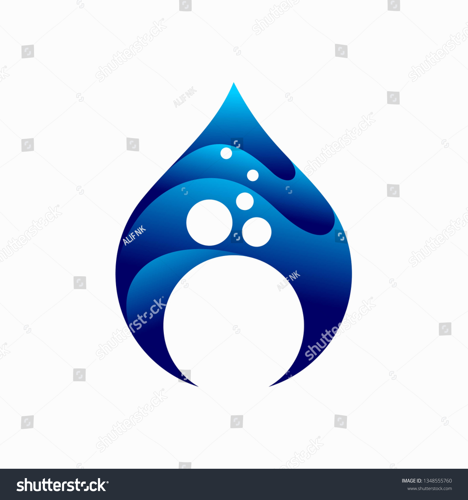 Water Bubbles Logo Stock Vector (Royalty Free) 1348555760 | Shutterstock