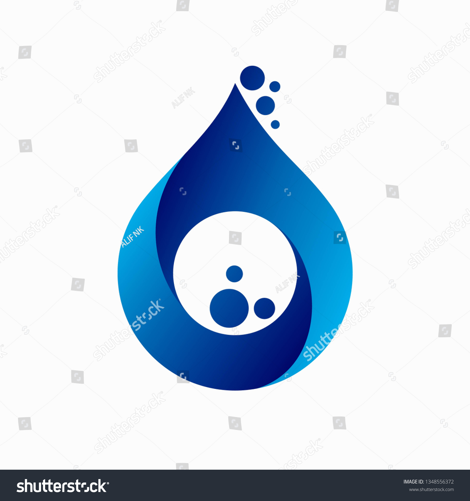 Water Bubbles Logo Stock Vector (Royalty Free) 1348556372 | Shutterstock