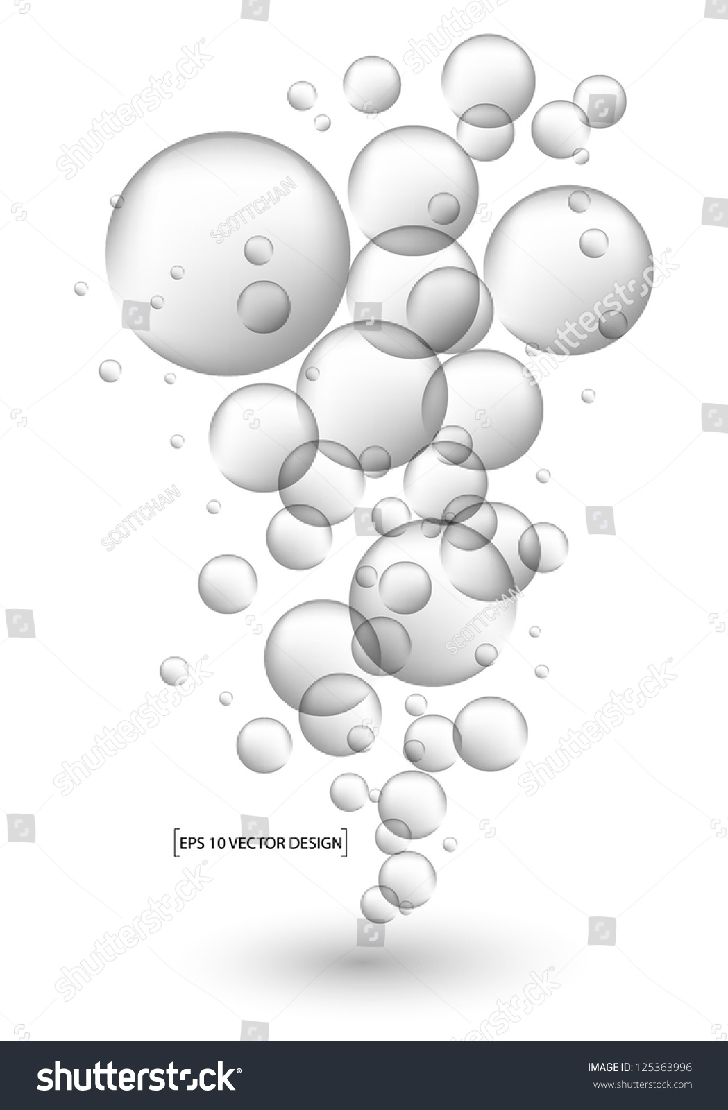 Water Bubbles Silhouette