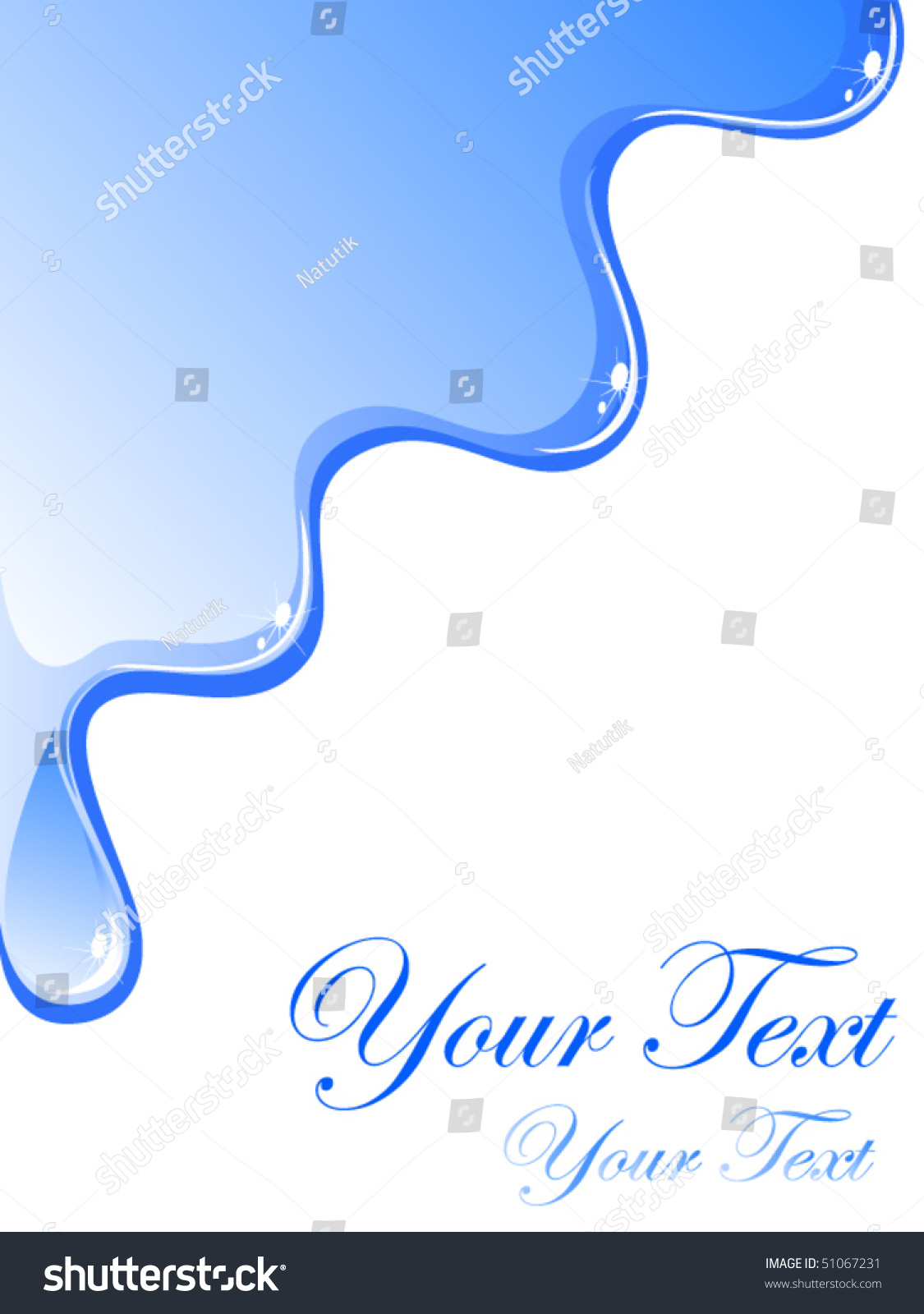 Water Card Stock Vector (Royalty Free) 51067231