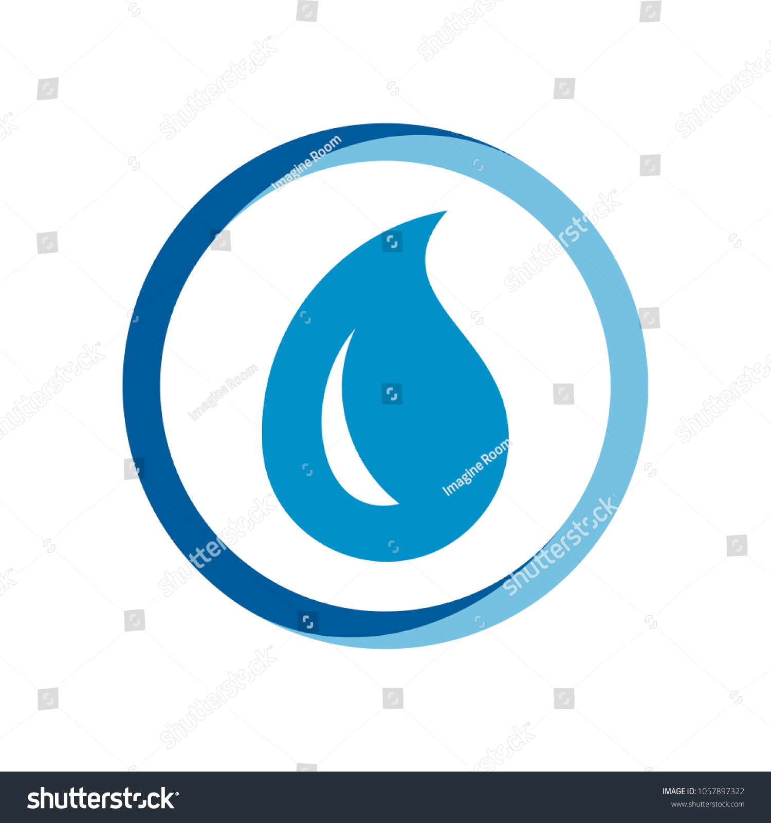Water Circle Logo Stock Vector (Royalty Free) 1057897322 | Shutterstock