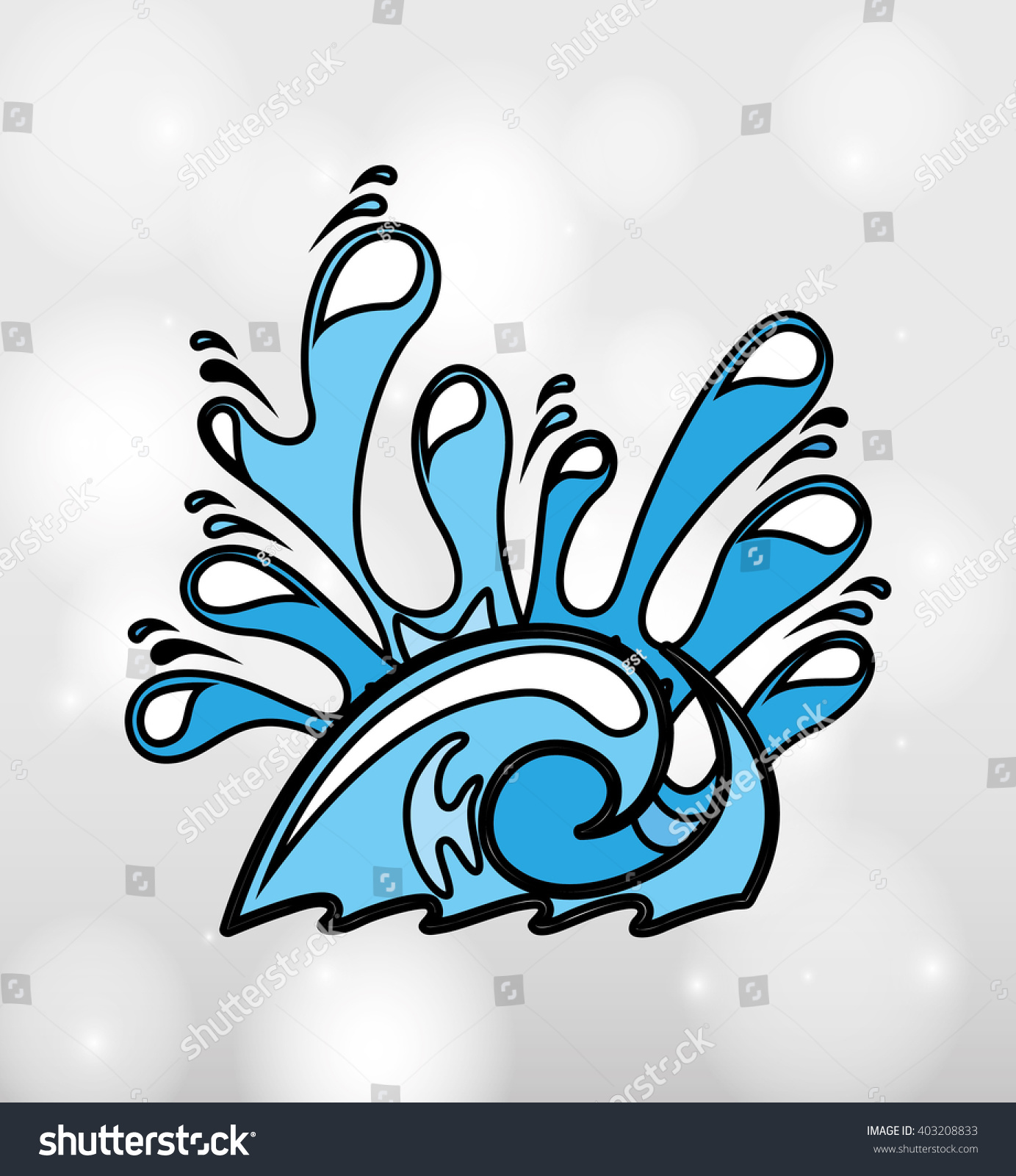 Water Concept Design Stock Vector (Royalty Free) 403208833 | Shutterstock