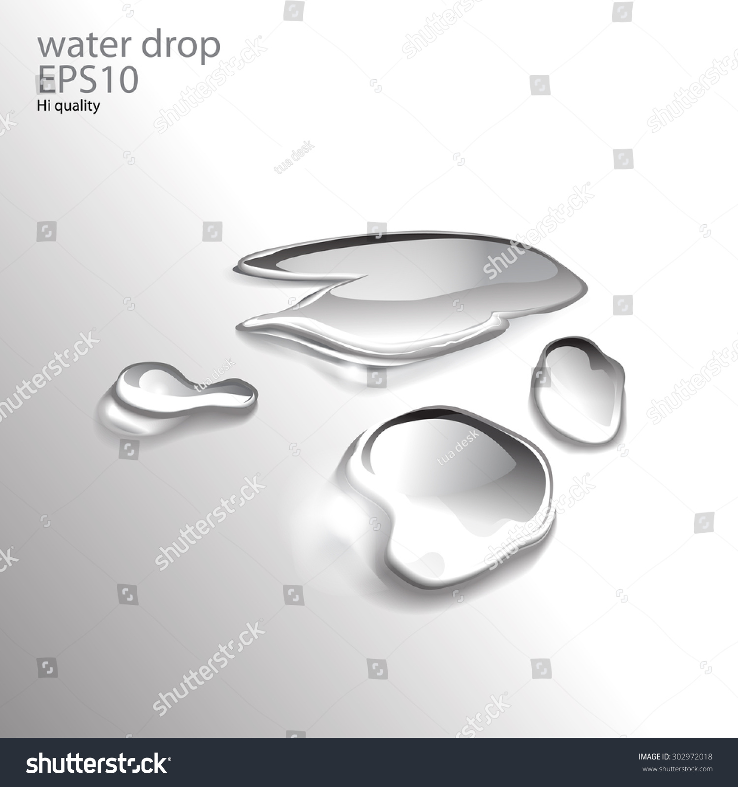 Water Drop Hi Quality Background Stock Vector (Royalty Free) 302972018