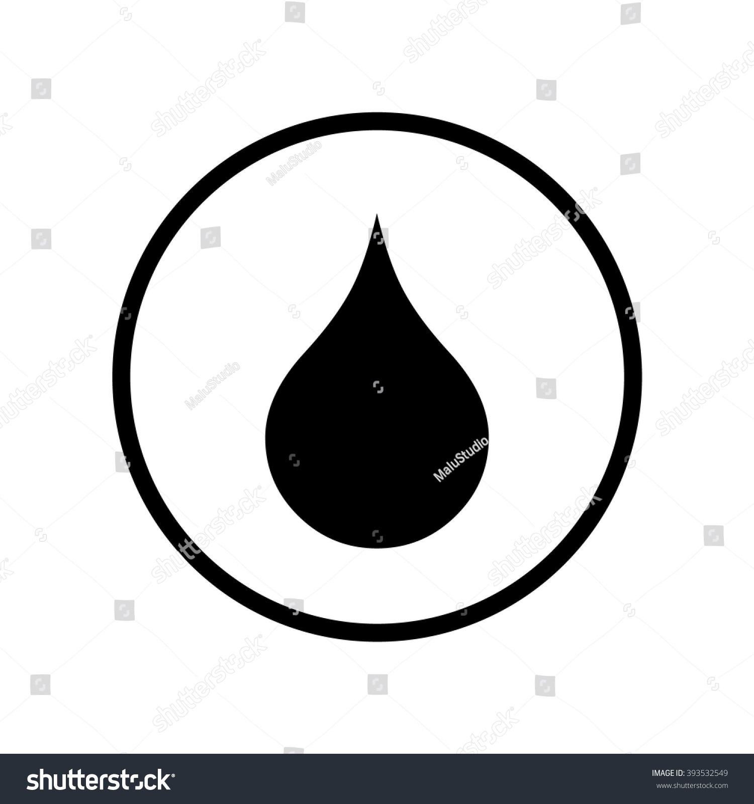 Water Drop Circle Vector Illustration Stock Vector (Royalty Free ...