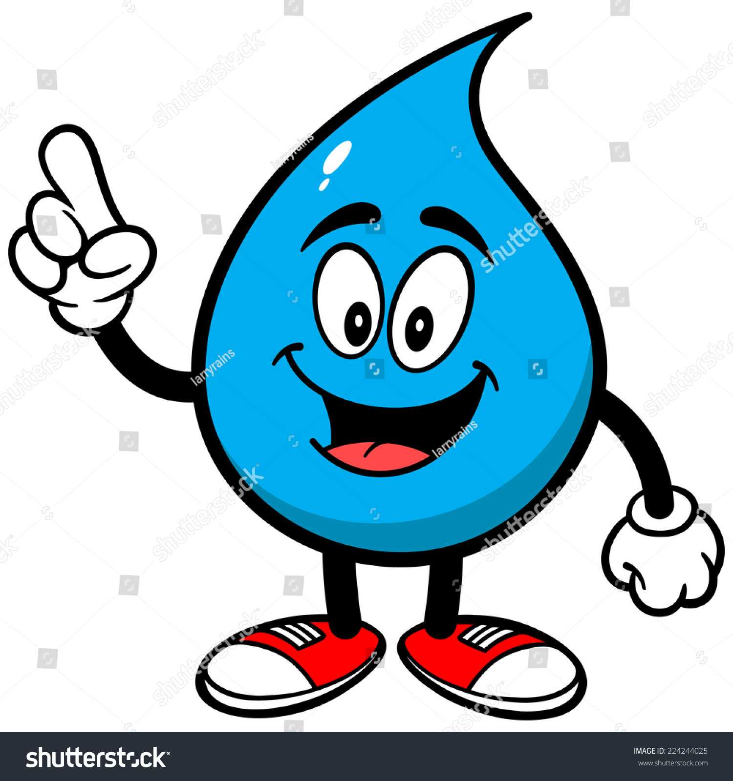 Water Drop Talking Stock Vector 224244025 - Shutterstock