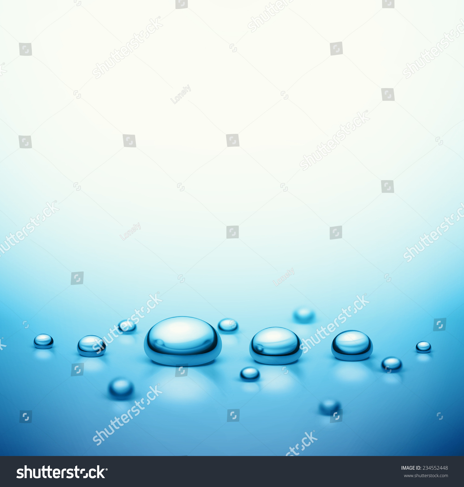 Water Drops Background Eps 10 Stock Vector (Royalty Free) 234552448 ...