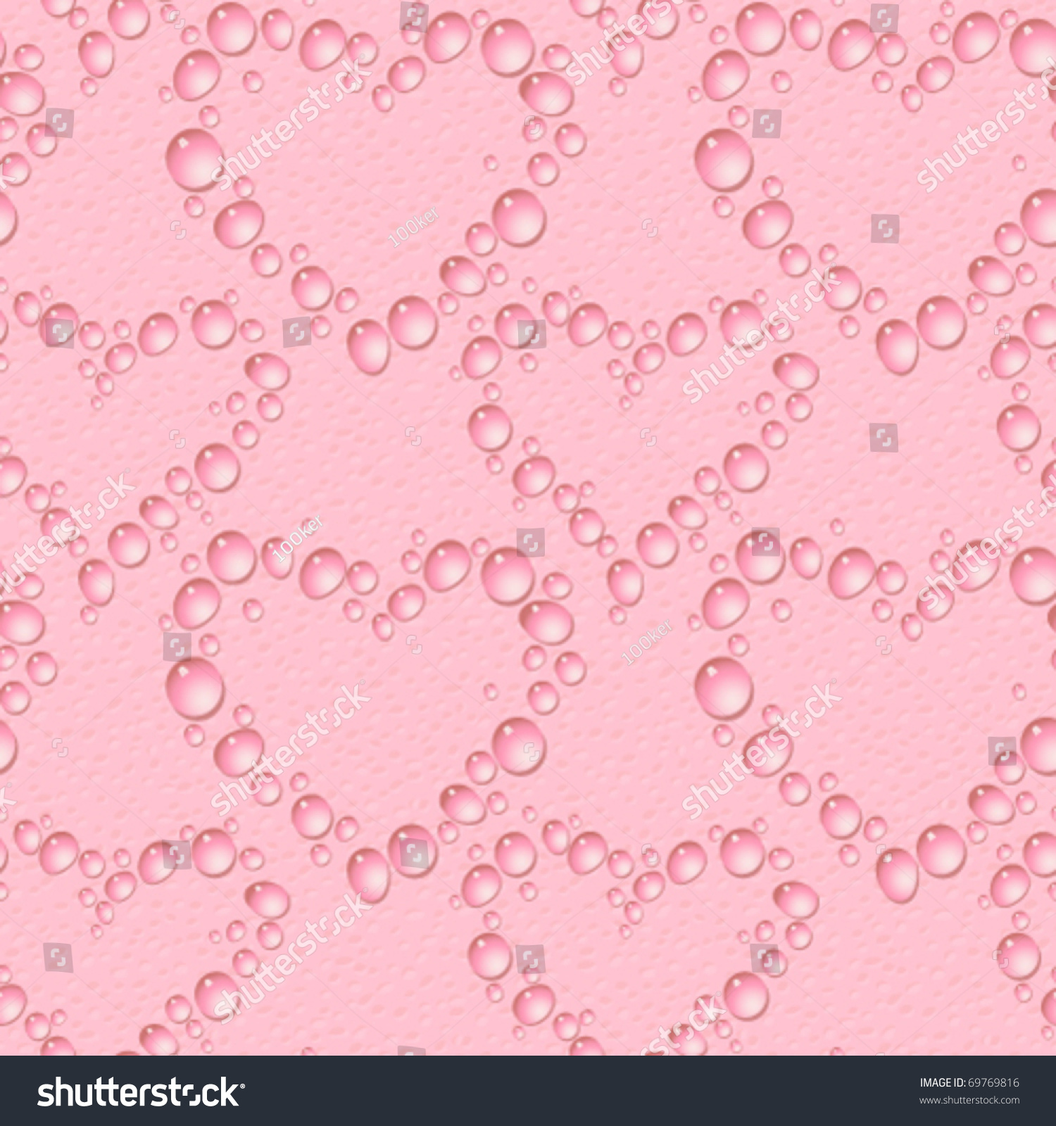 Water Drops Heart Seamless Background Stock Vector (Royalty Free ...