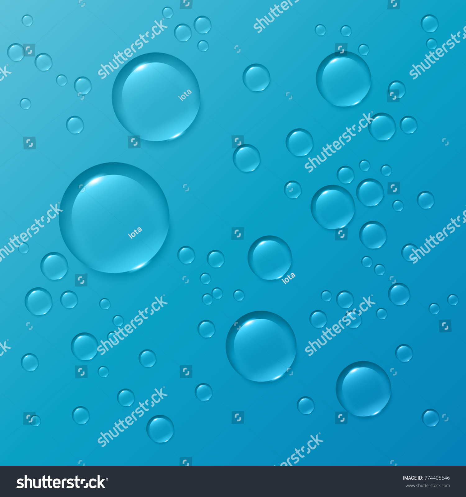 Water Drops Vector Stock Vector (Royalty Free) 774405646 | Shutterstock