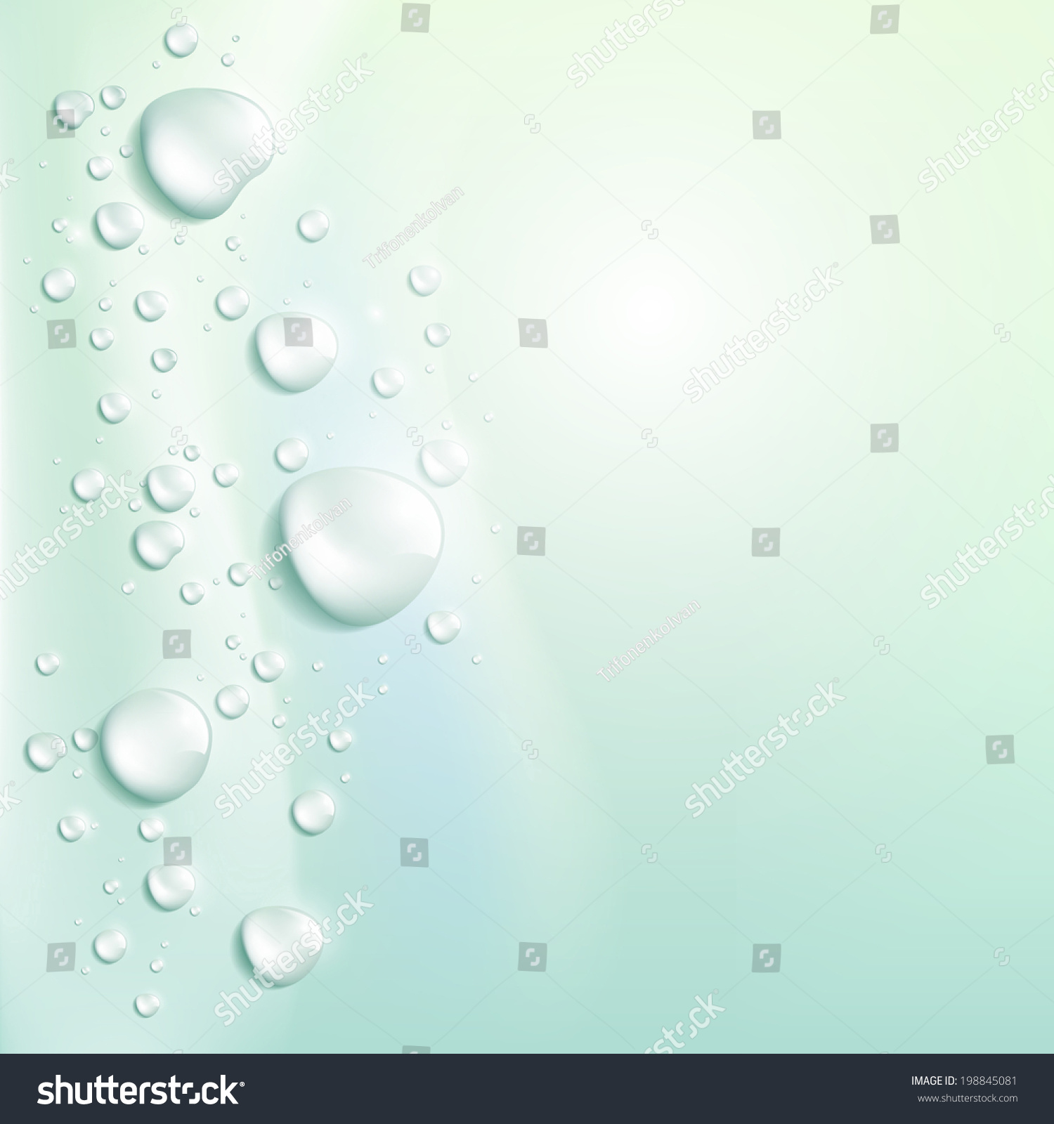 Water Drops Vector Background: vector de stock (libre de regalías ...