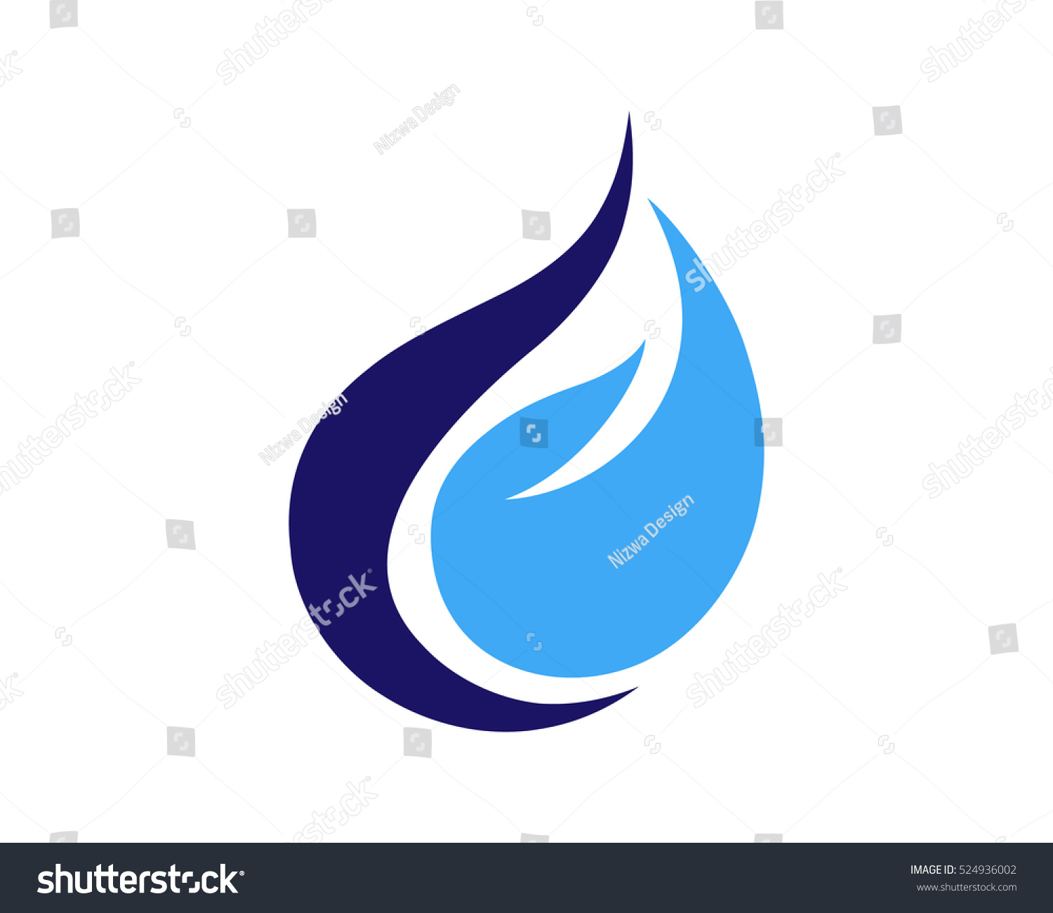 Water Flow Logo Design Template Stock Vector (Royalty Free) 524936002