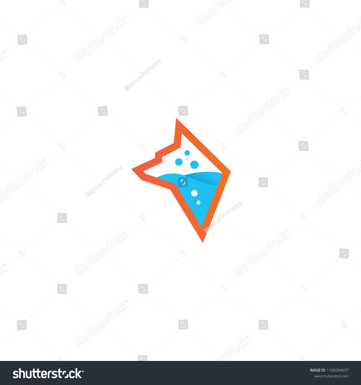 Water Fox Logo Icon Stock Vector (Royalty Free) 1168284637 | Shutterstock
