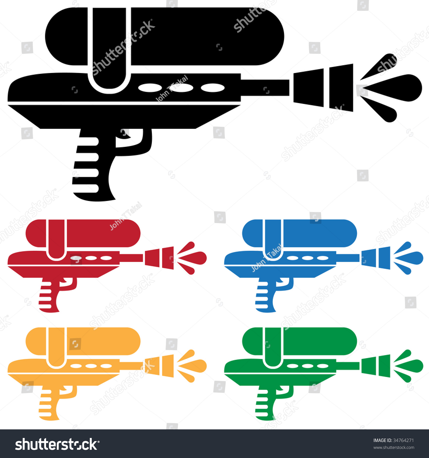 Water Gun Icon Stock Vector (Royalty Free) 34764271 | Shutterstock