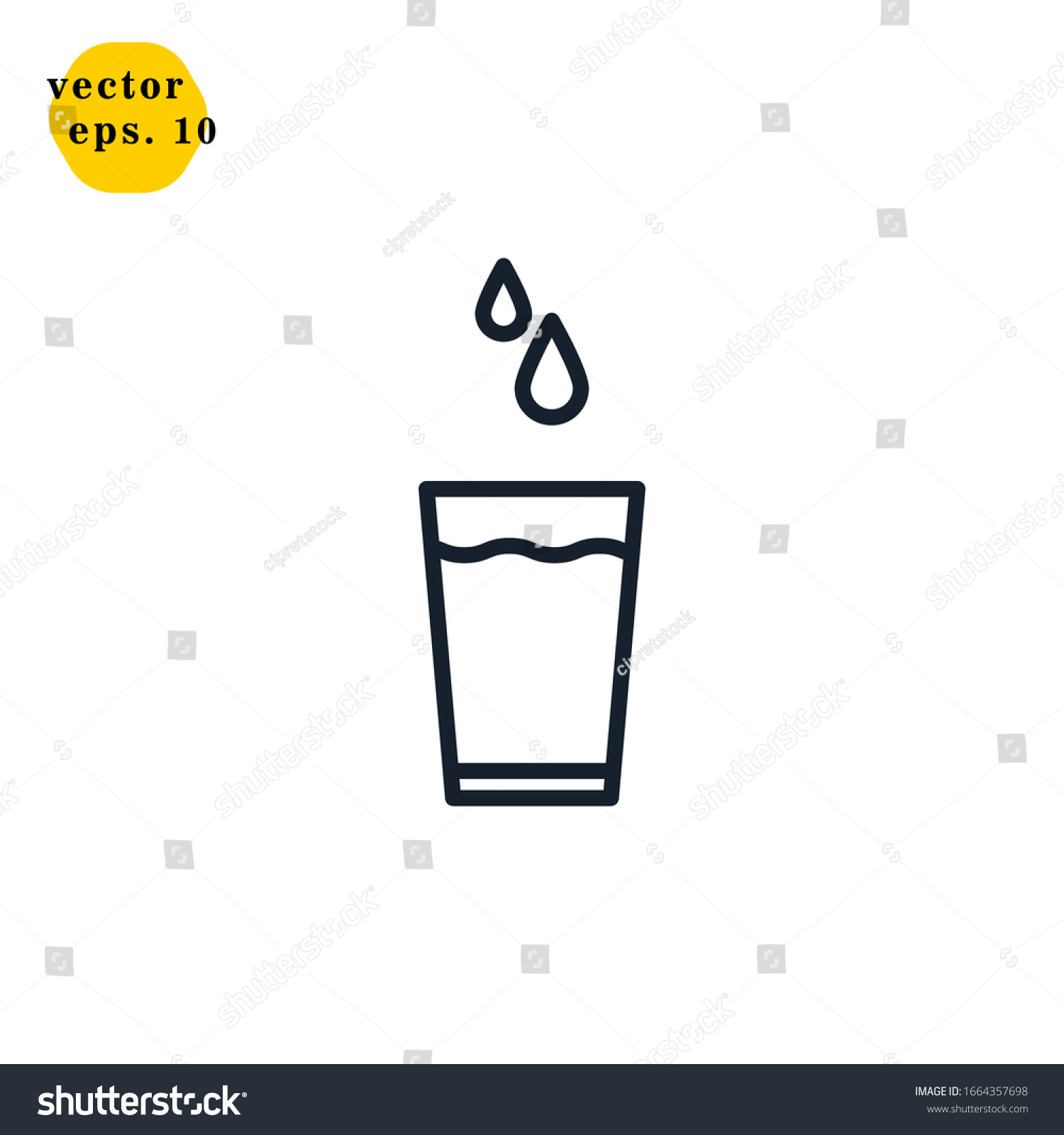 126,510 Water cup icon Images, Stock Photos & Vectors | Shutterstock