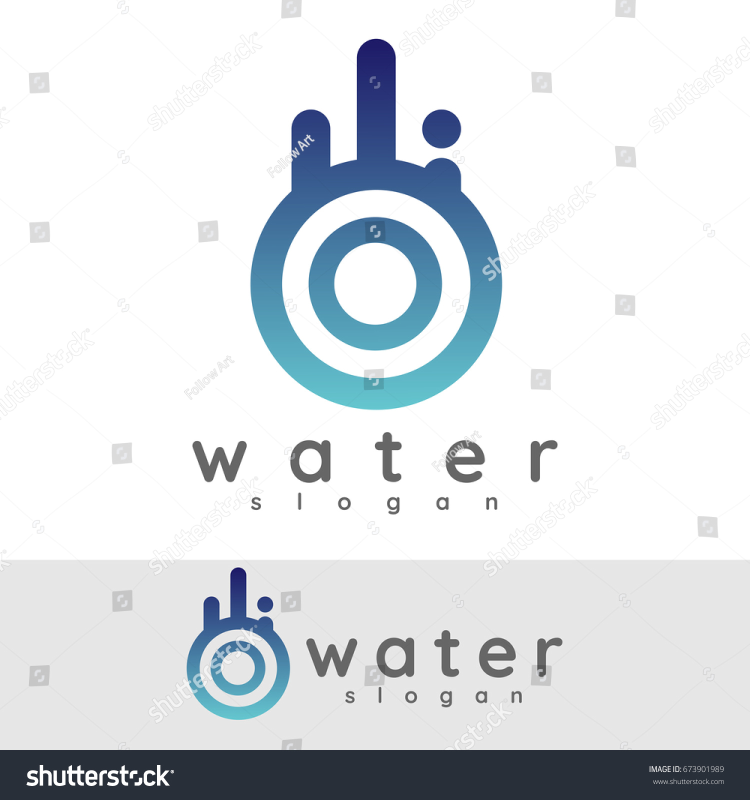 Water Initial Letter O Logo Design Stock Vector (Royalty Free ...
