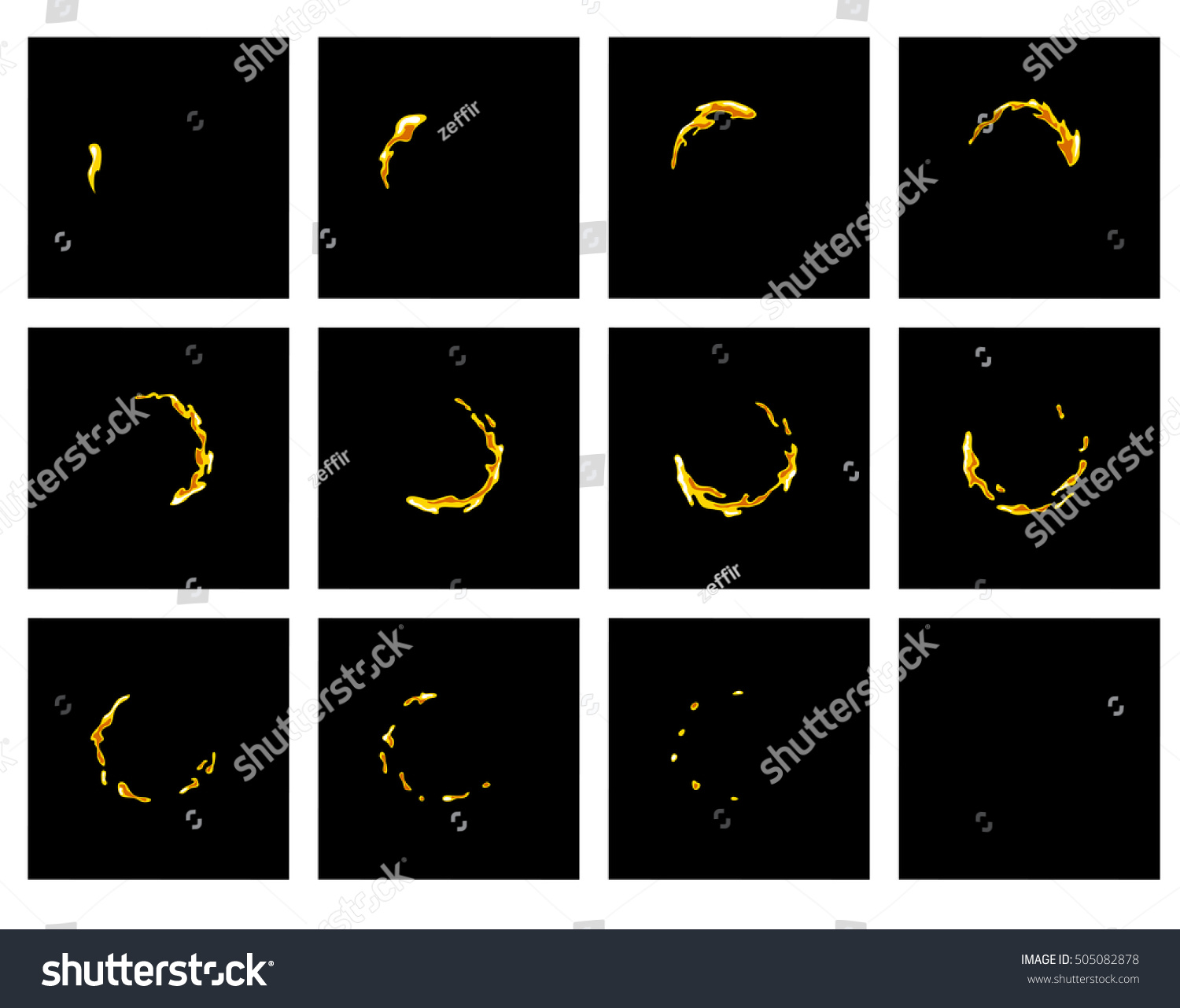 Water Jet Animation Stock Vector (Royalty Free) 505082878