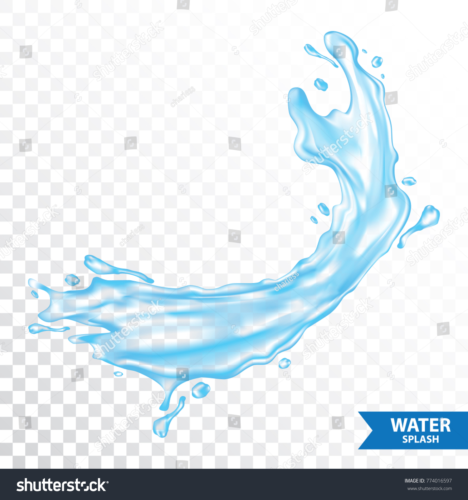 Water Juice Splash Vector Illustration Stock Vector (Royalty Free ...