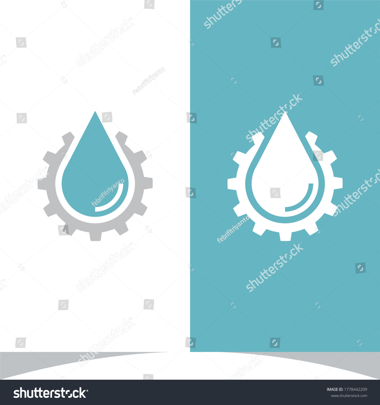 Water Logo Design Vector Illustration Stock Vector (Royalty Free ...