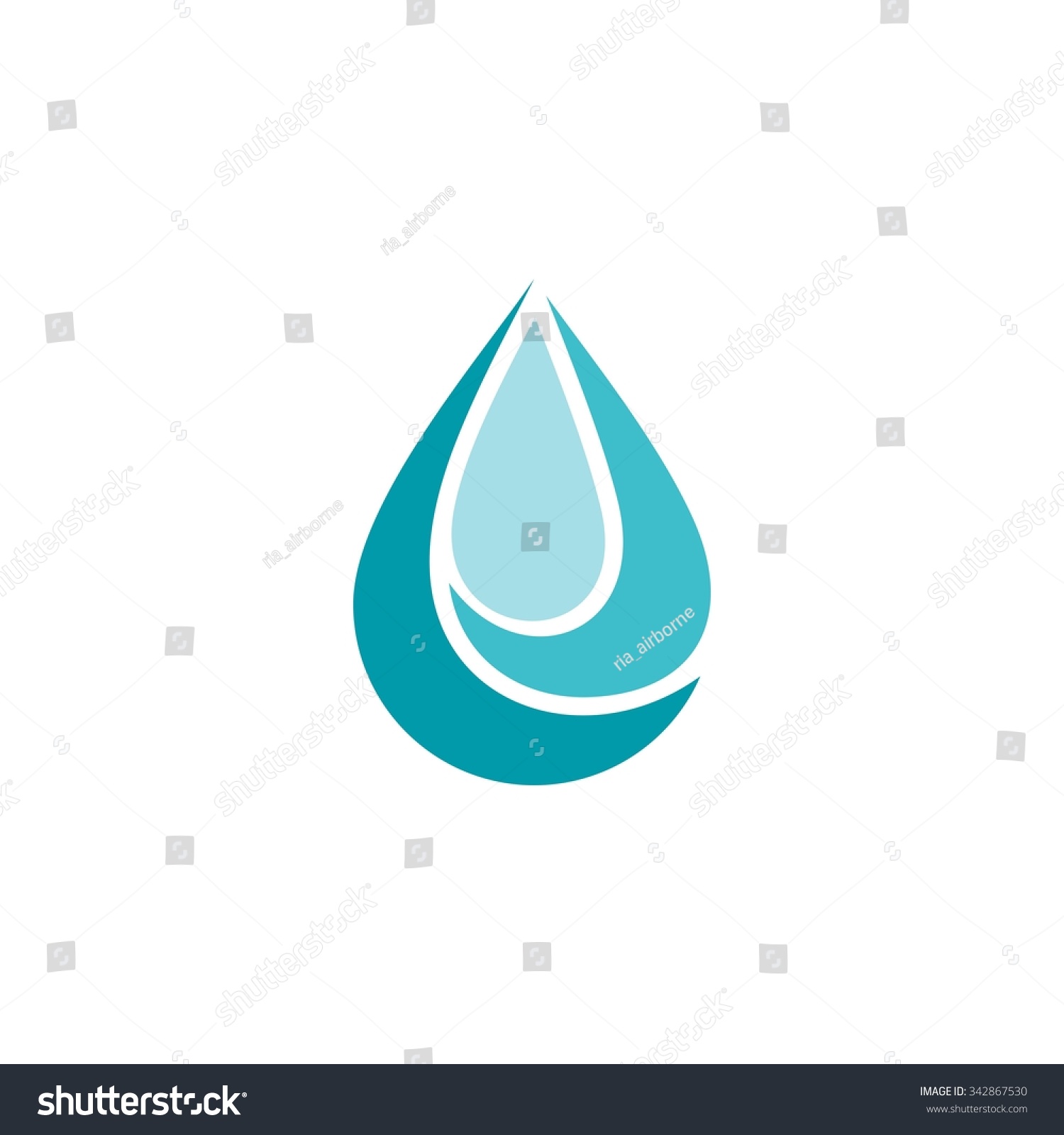 Water Logo Template Stock Vector (Royalty Free) 342867530 | Shutterstock