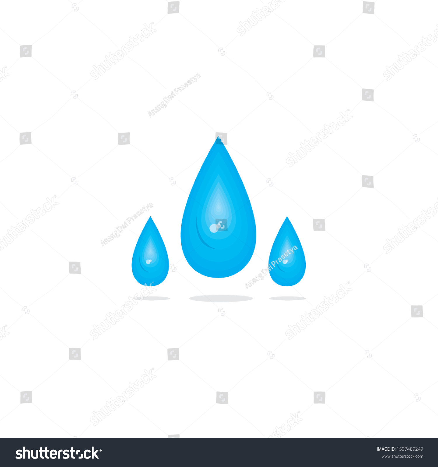 Water Logo Vector Design Template Stock Vector (Royalty Free ...