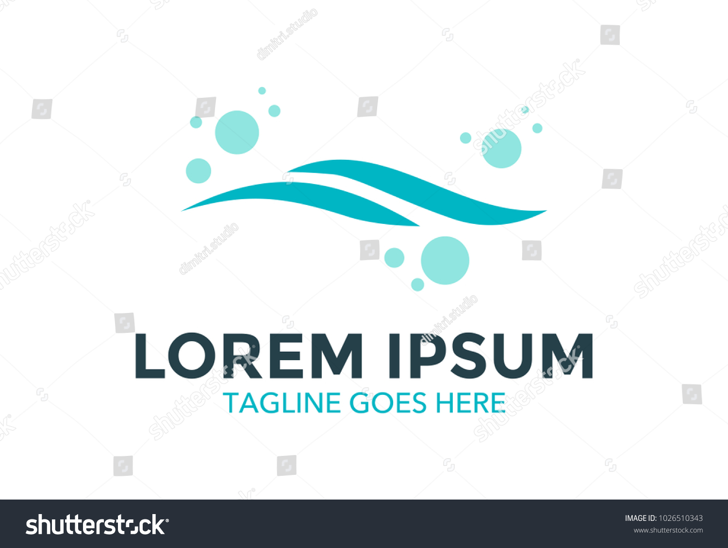 Vektor Stok Water Park Logo Splash Vector Illustration (Tanpa Royalti ...
