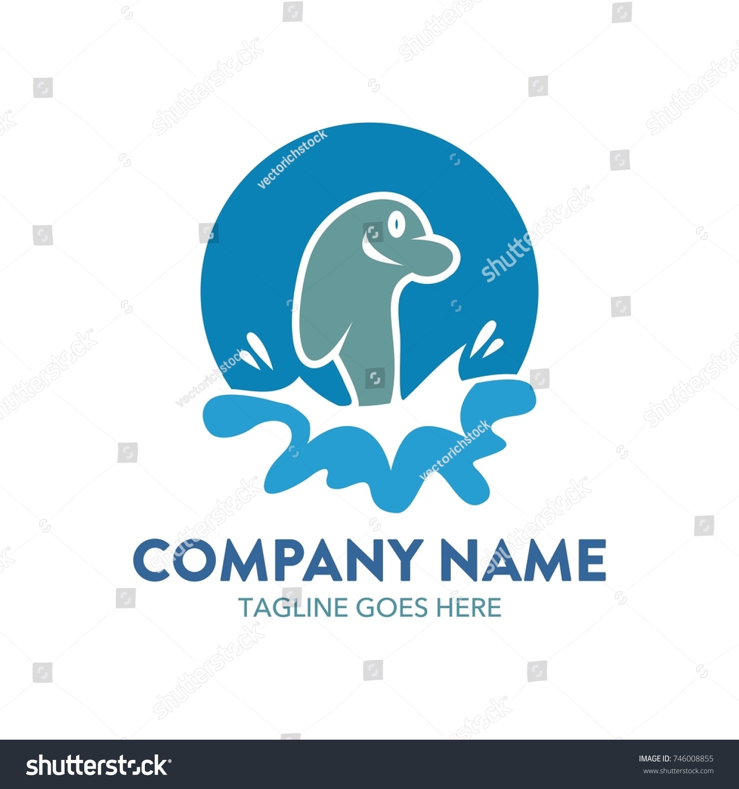 Water Park Logo Vector Editable Stock Vector (Royalty Free) 746008855