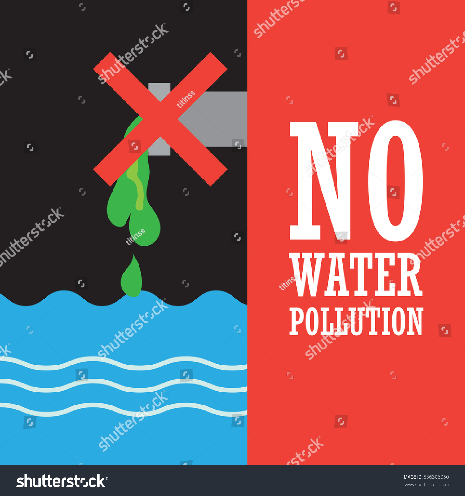 Water Pollution Poster Stock Vector (Royalty Free) 536306050 | Shutterstock