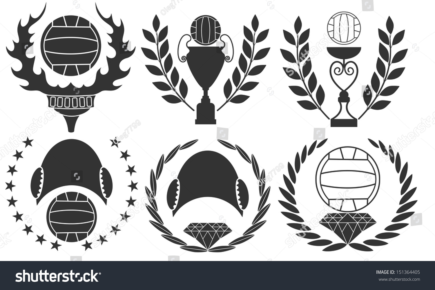 Water Polo Vector Illustration Stock Vector (Royalty Free) 151364405 ...
