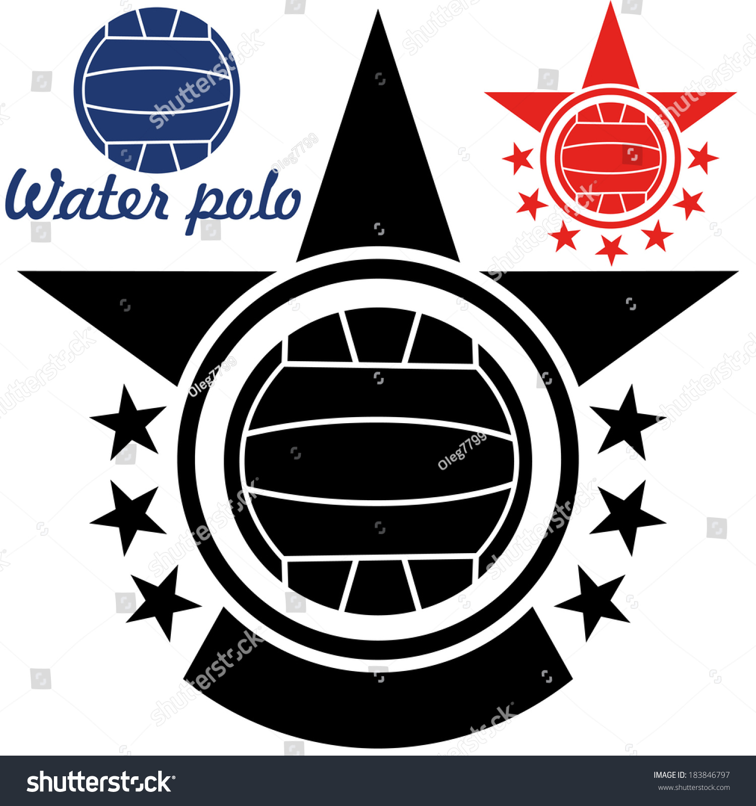 Water Polo Vector Illustration: vector de stock (libre de regalías ...