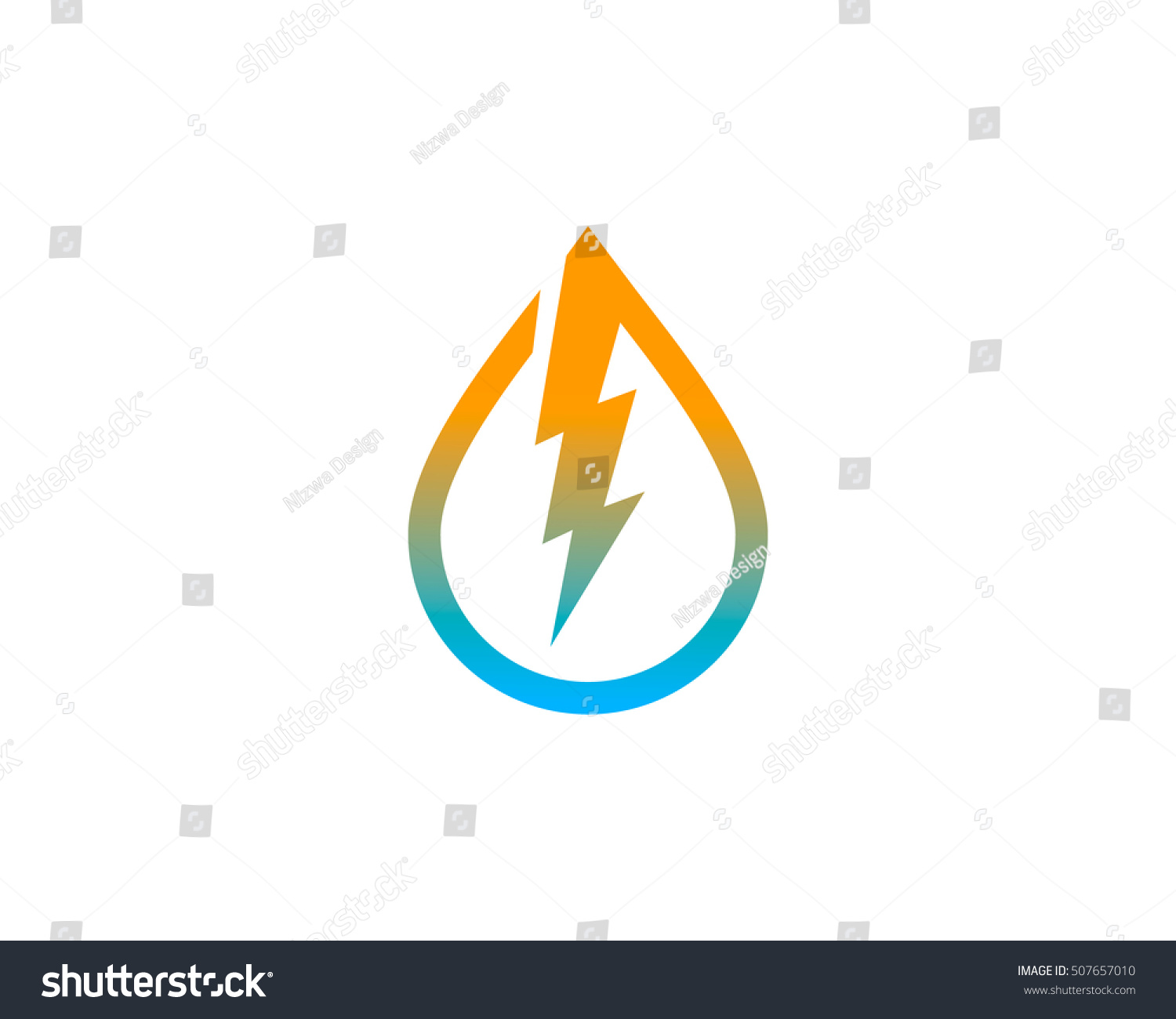 Water Power Logo Design Template Element Stock Vector (Royalty Free ...