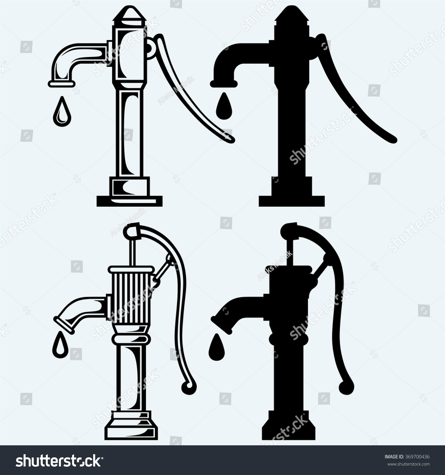 6,650 Water hand pump Stock Vectors, Images & Vector Art | Shutterstock