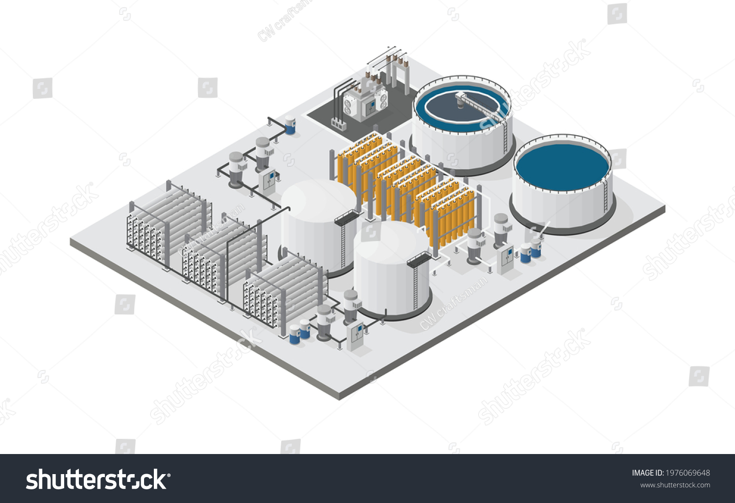 Water Purification Plants Reverse Osmosis Plants Stock Vector (Royalty ... Water Purification Plants Reverse Osmosis Plants Stock Vector (Royalty ...