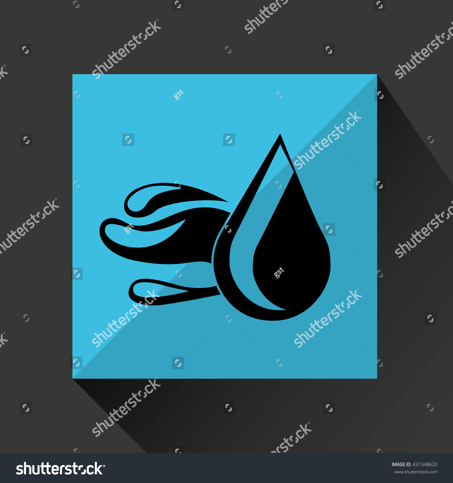 Water Resource Icon Design Stock Vector (Royalty Free) 431348620 ...