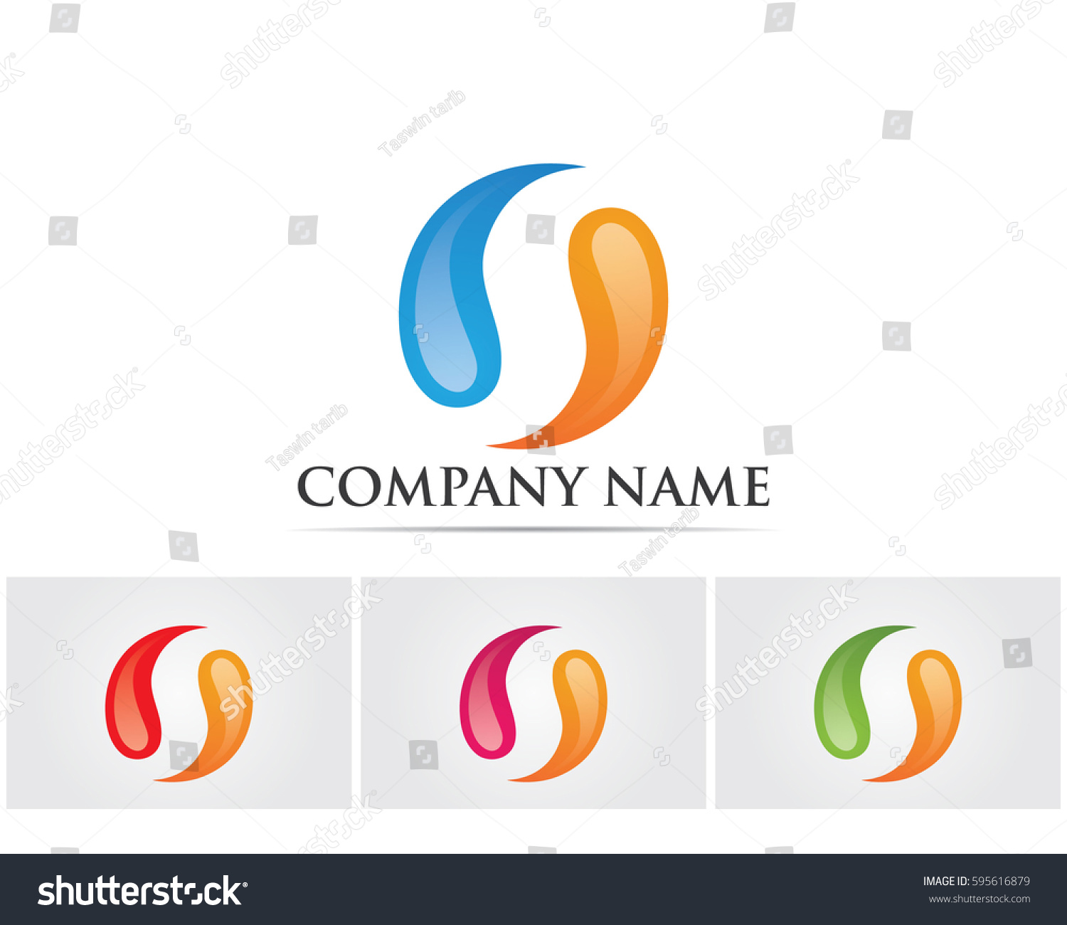 Water Reycle Logo: vector de stock (libre de regalías) 595616879 ...