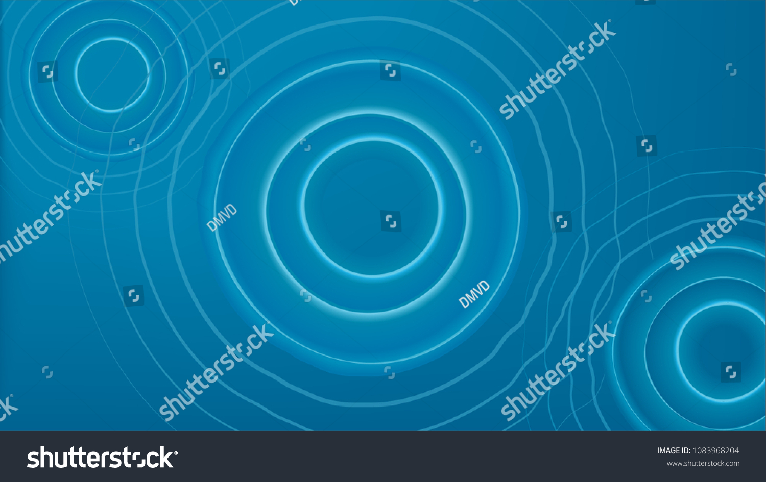 Water Ripples Vector Stock Vector (Royalty Free) 1083968204