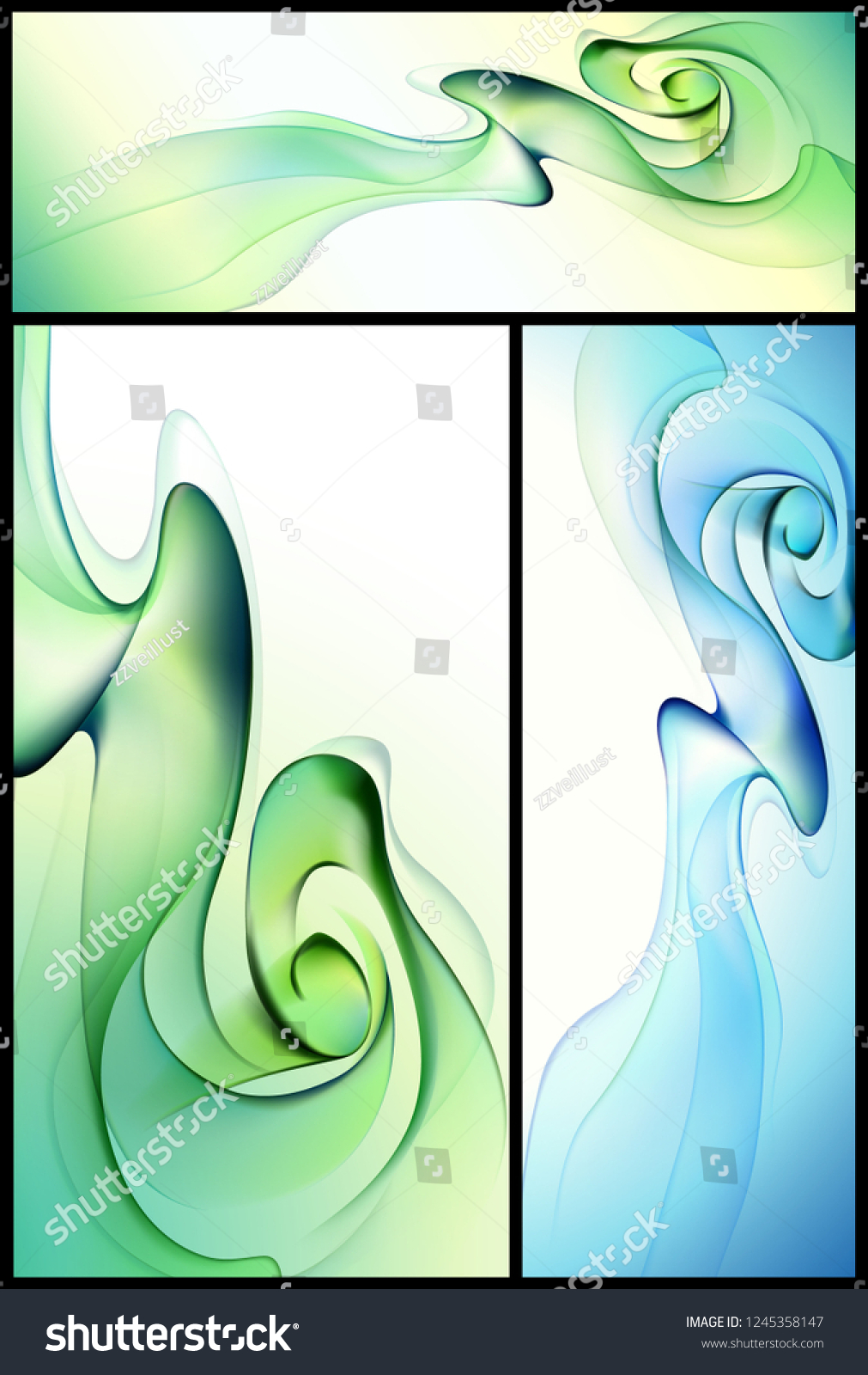 Water Smoke Effect Stock Vector (Royalty Free) 1245358147 | Shutterstock