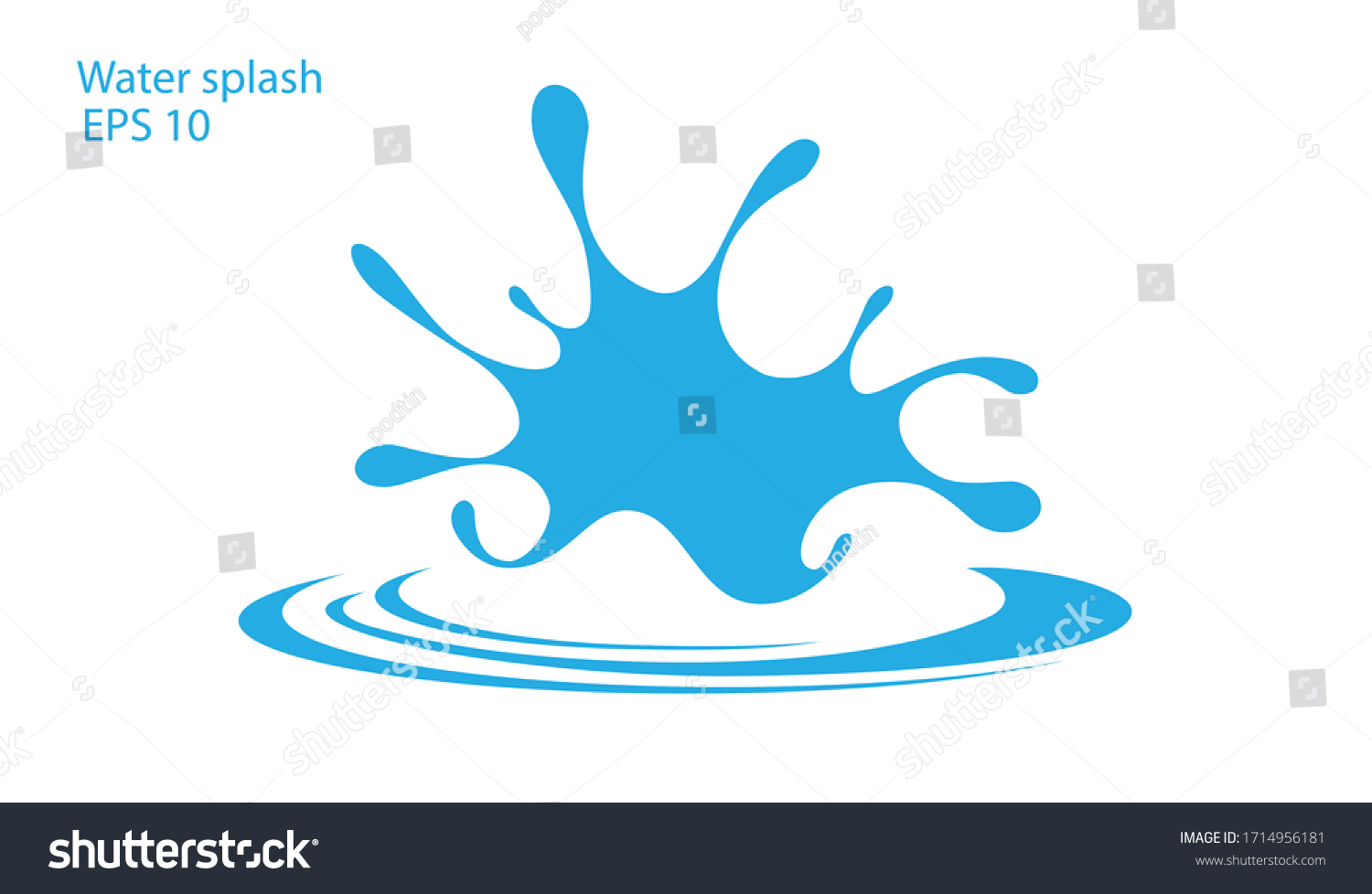 Water Splash Spray Vector Image: เวกเตอร์สต็อก (ปลอดค่าลิขสิทธิ์ ...