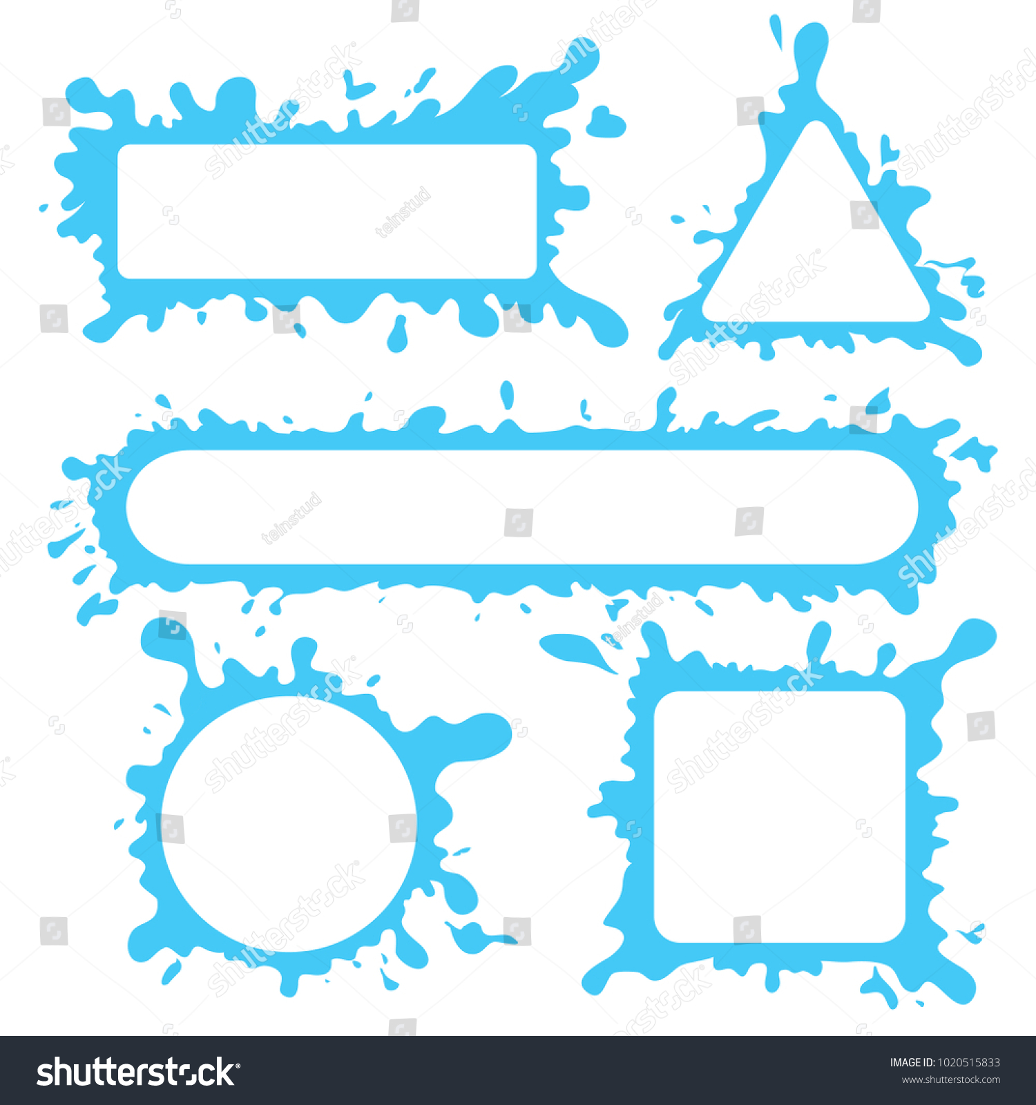 Water Splash Banner Stock Vector (Royalty Free) 1020515833 | Shutterstock