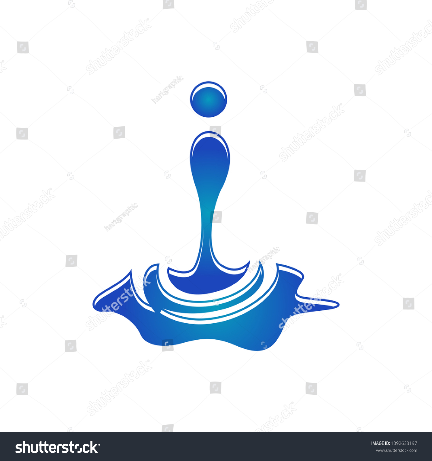 Water Splash Vector Stock Vector (Royalty Free) 1092633197 | Shutterstock