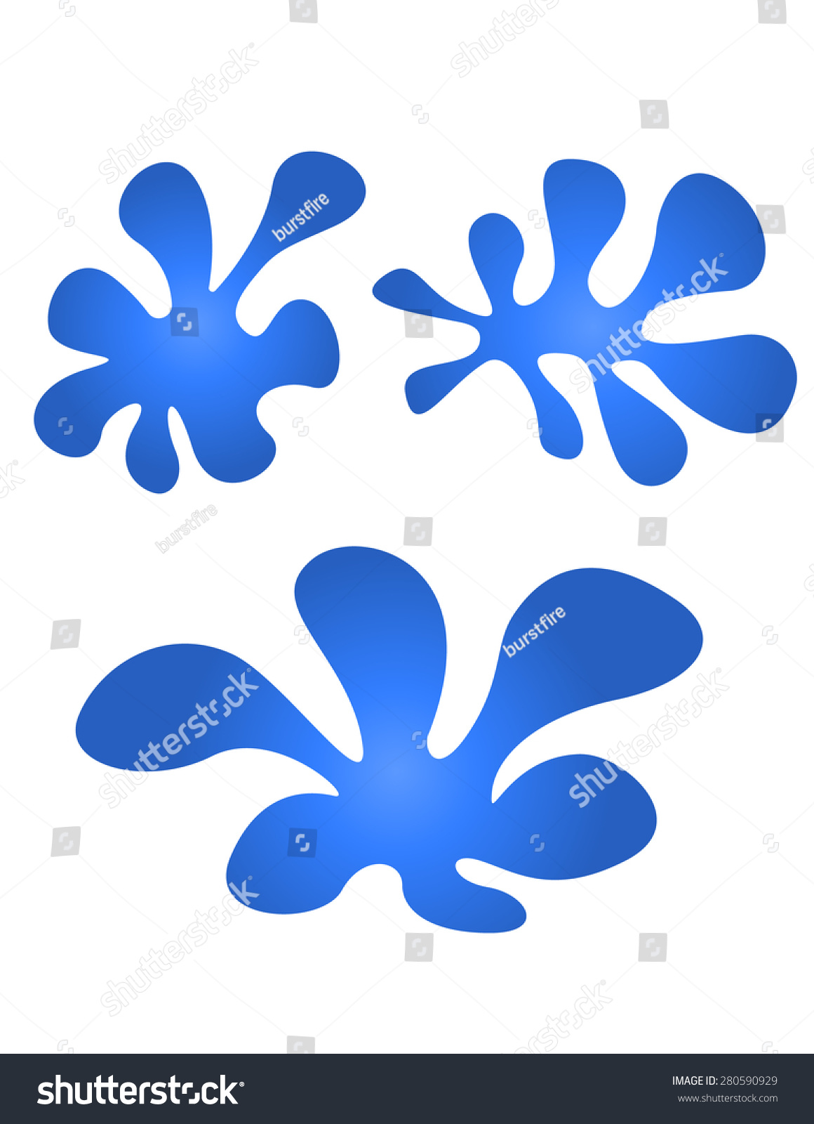 Water Splash Vector Illustration Simple Design Stock Vector (Royalty ...