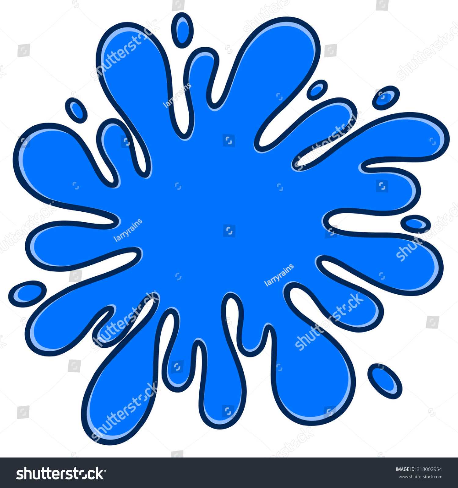 Water Splat Stock Vector (Royalty Free) 318002954 | Shutterstock